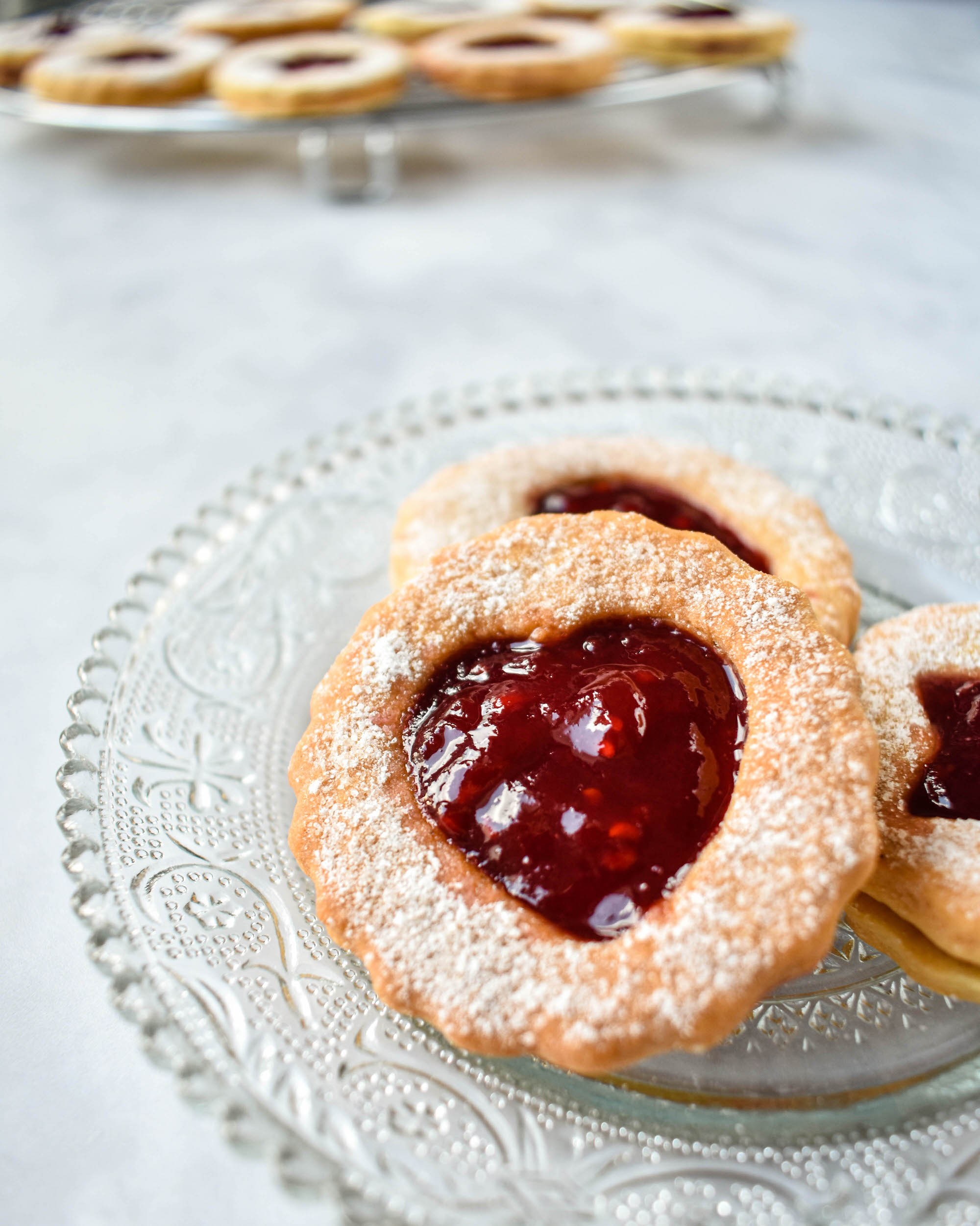Raspberry Jam Sandwich Biscuits - Apron & Whisk