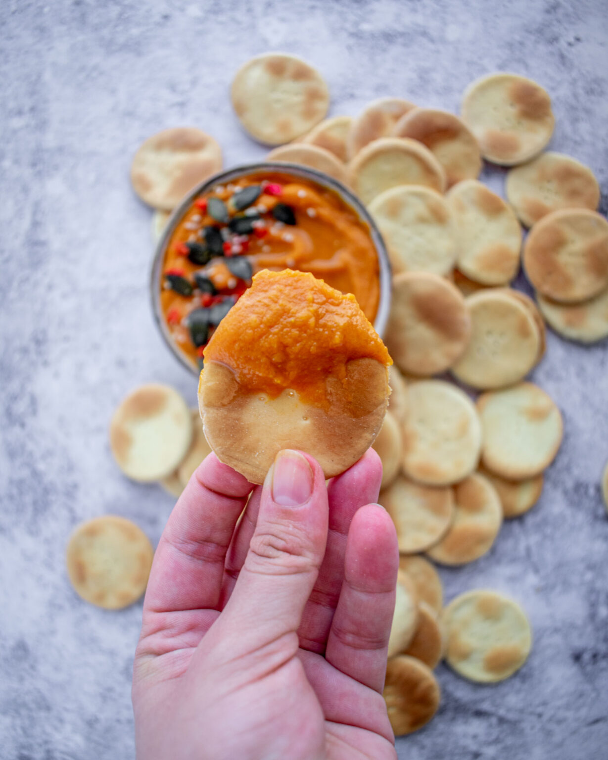 Curried Sweet Potato Dip - Apron & Whisk