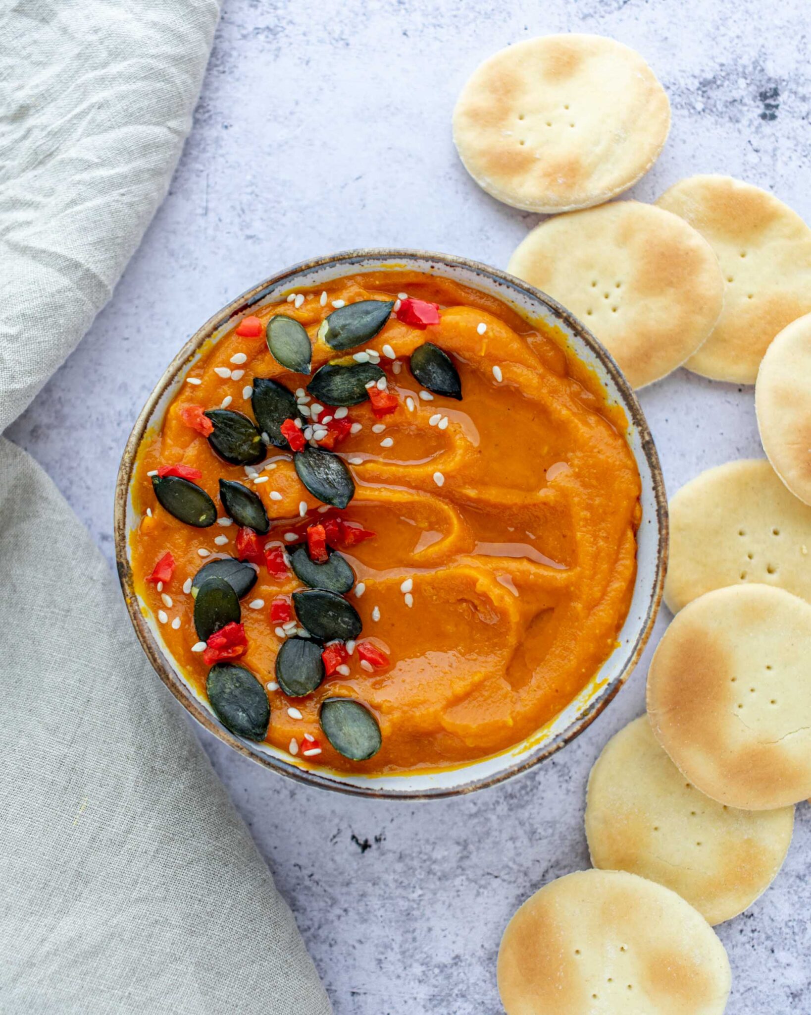 Curried Sweet Potato Dip - Apron & Whisk
