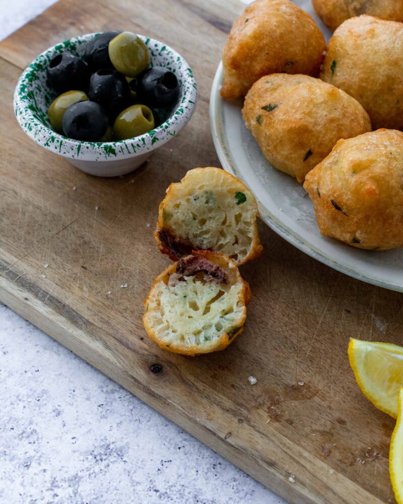 Sfineġ tal-Inċova - Traditional Maltese Anchovy Fritters - Apron & Whisk