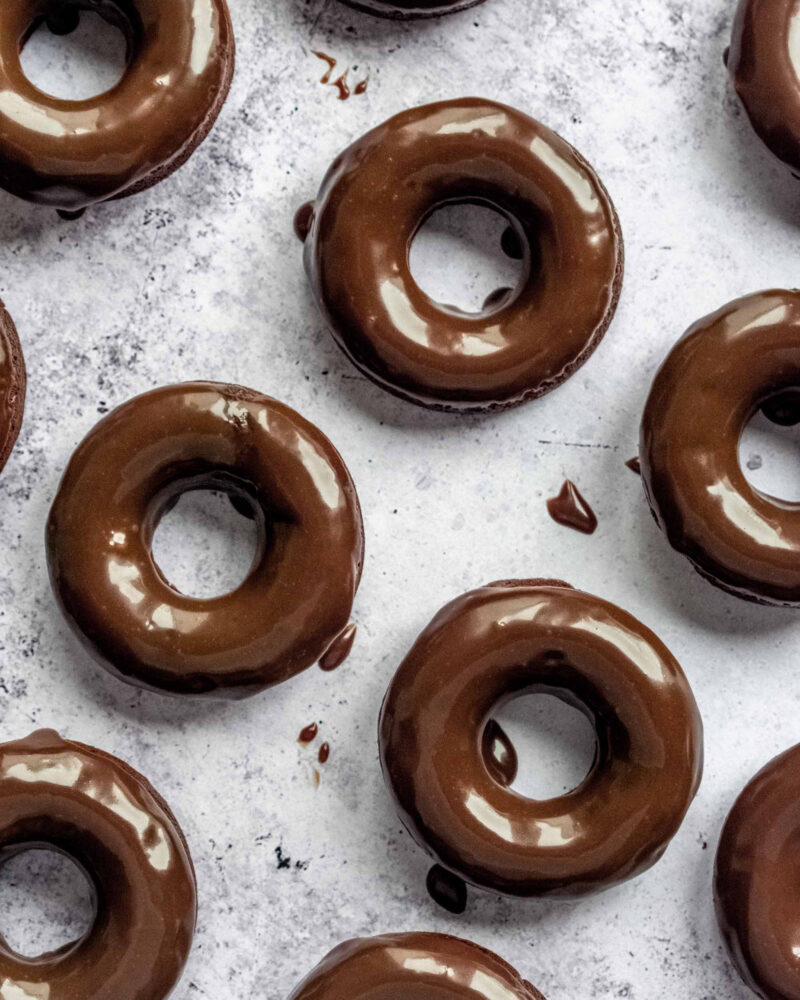 Double Chocolate Doughnuts - Apron & Whisk