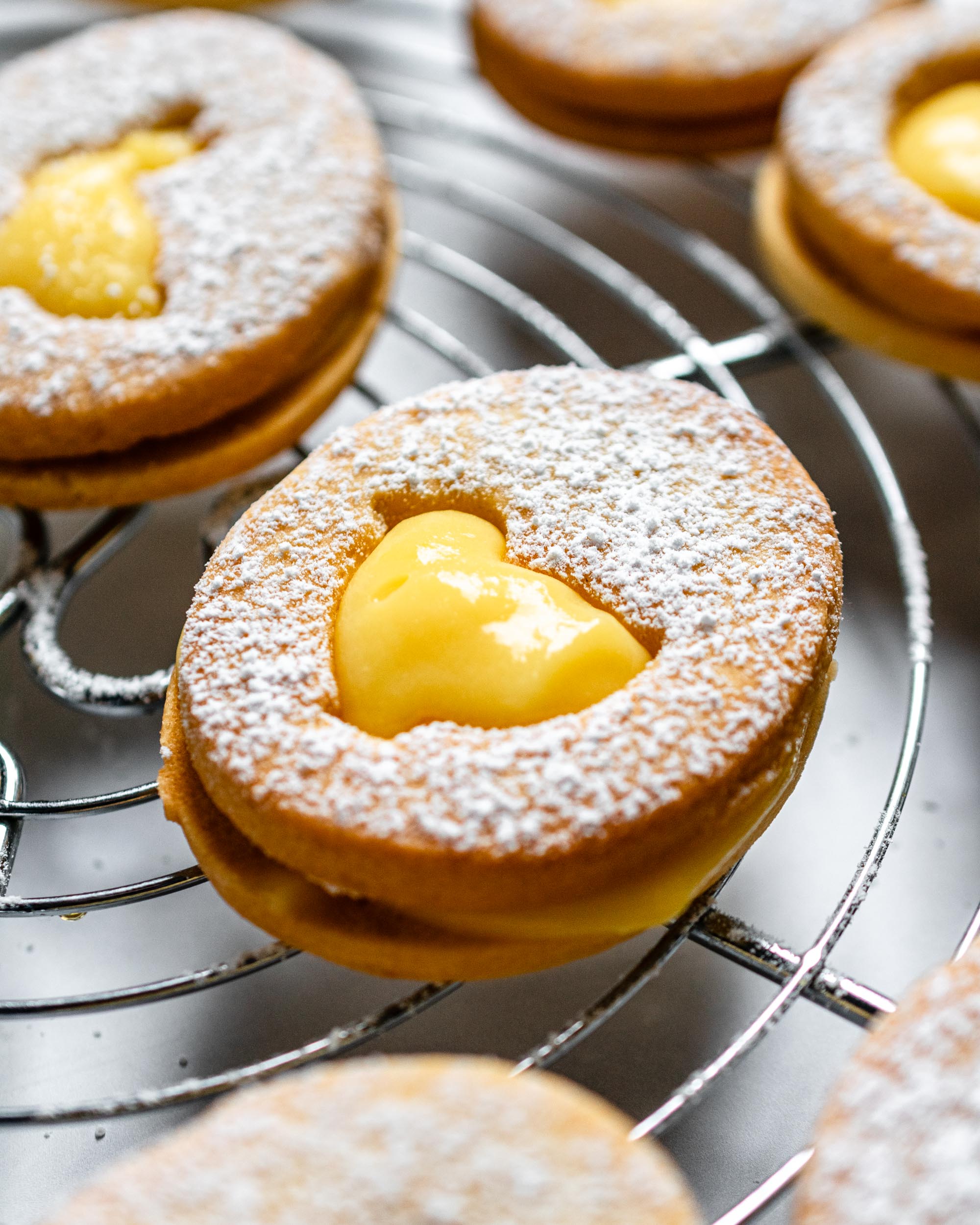 Lemon Curd Linzer Cookies - Apron & Whisk