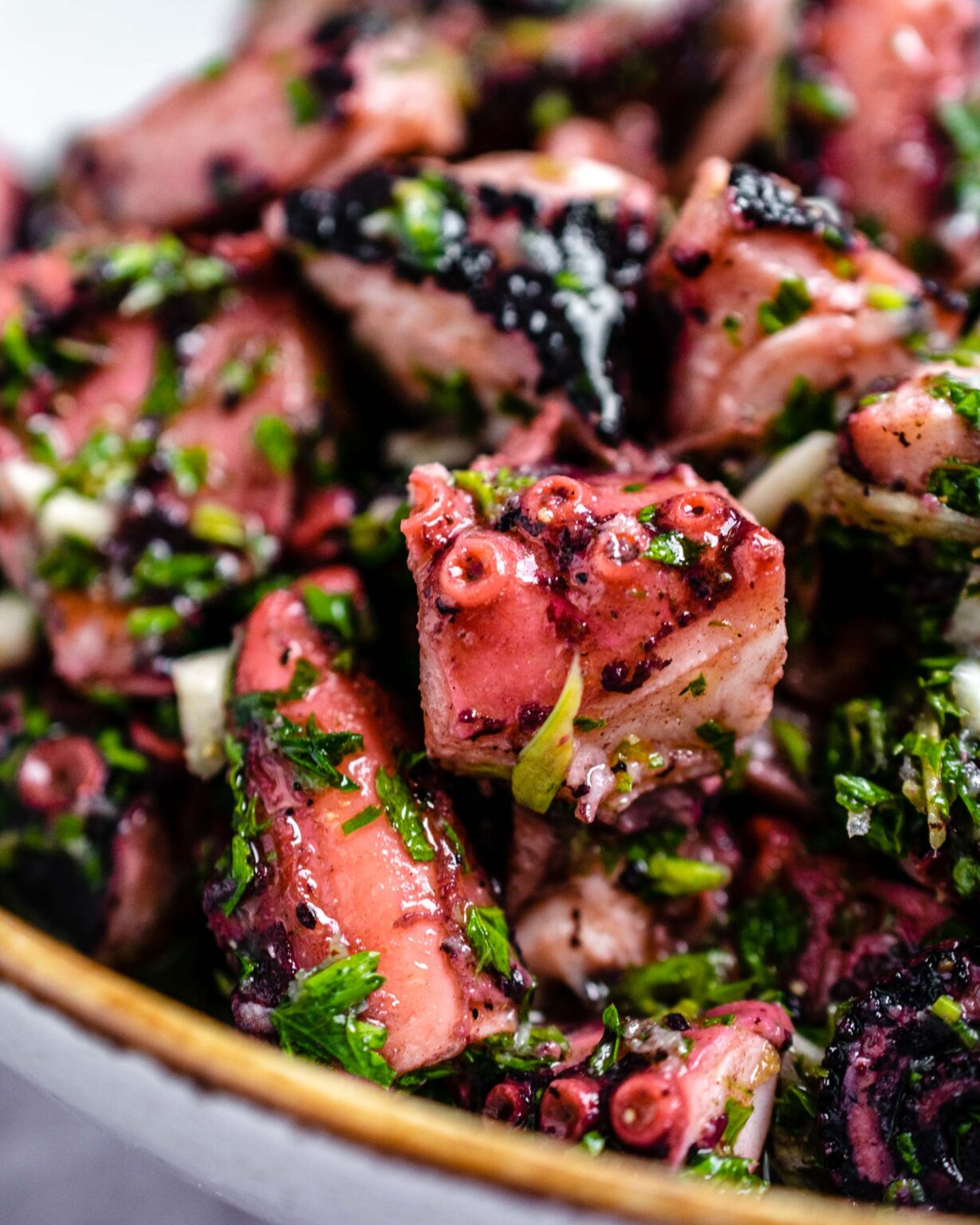 Qarnit bit-Tewm - Octopus in Garlic - Apron & Whisk