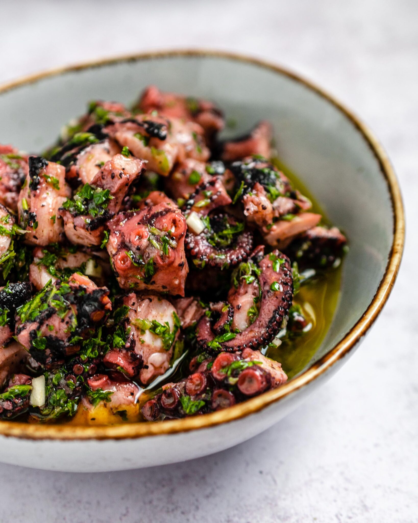 Qarnit bit-Tewm - Octopus in Garlic - Apron & Whisk