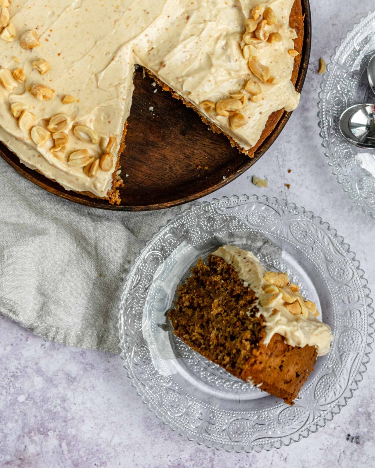 Date Cake with Peanut Butter Frosting - Apron & Whisk