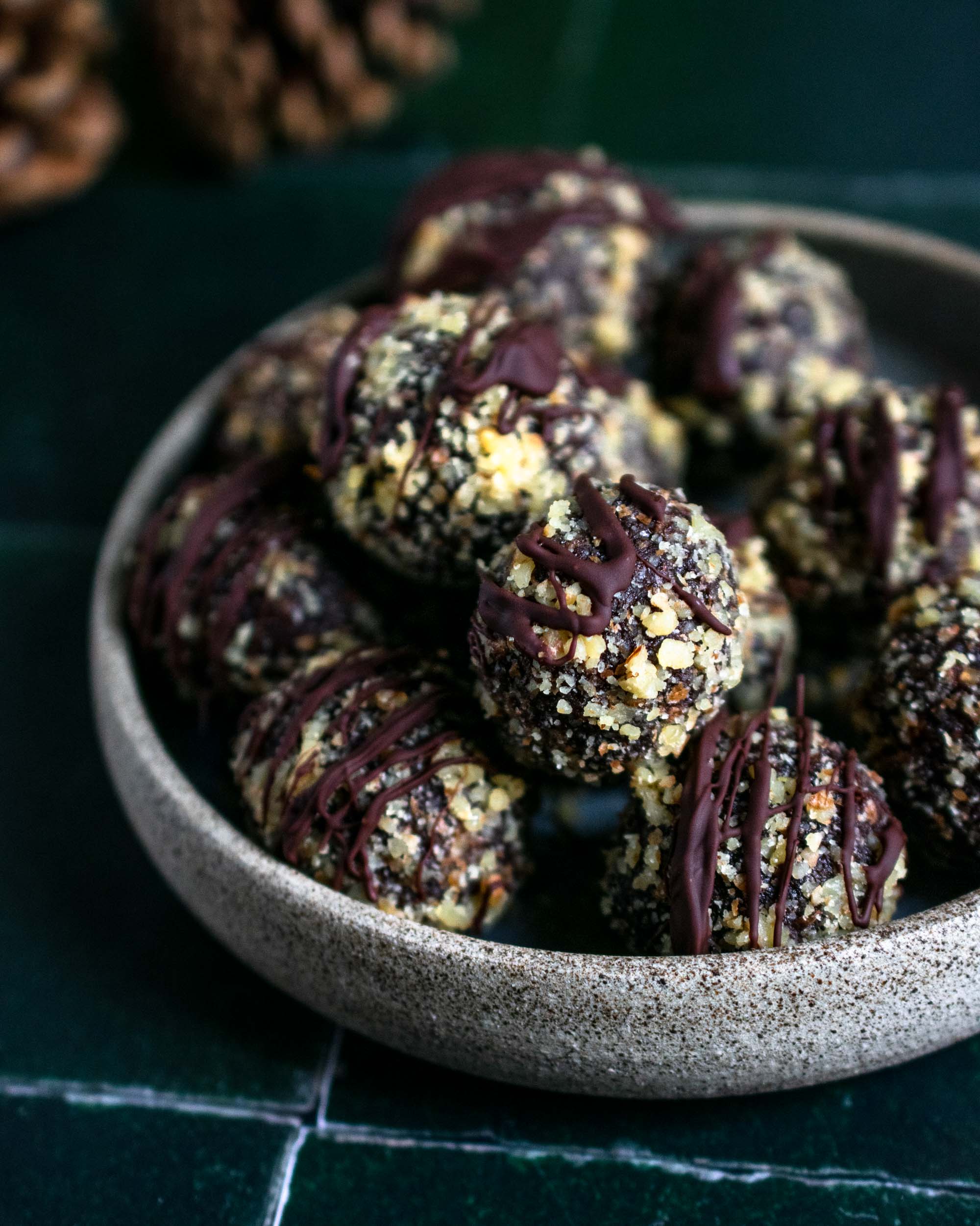 Chocolate and Nuts Healthy Balls - Apron & Whisk