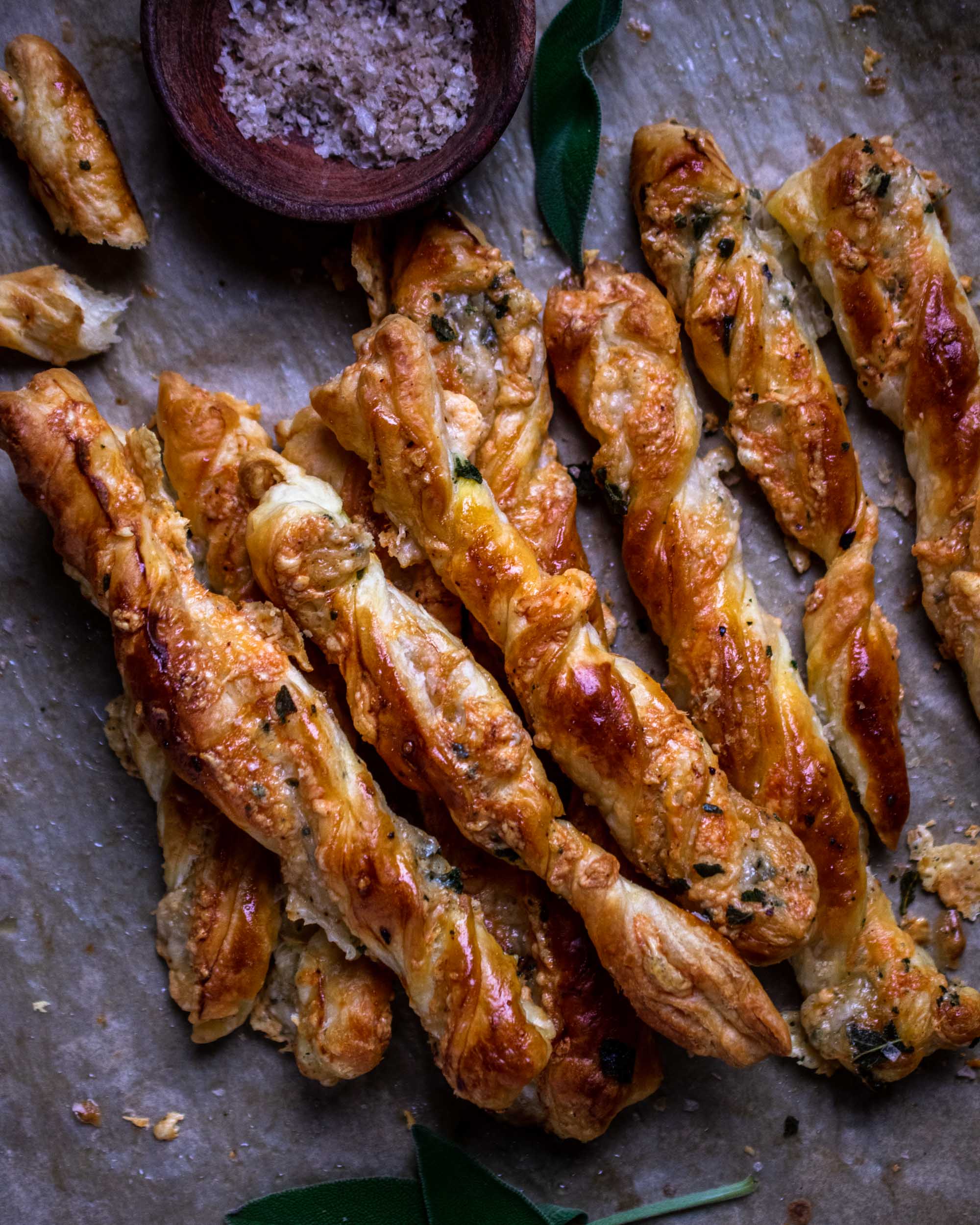 Goat Cheese and Sage Twists - Apron & Whisk