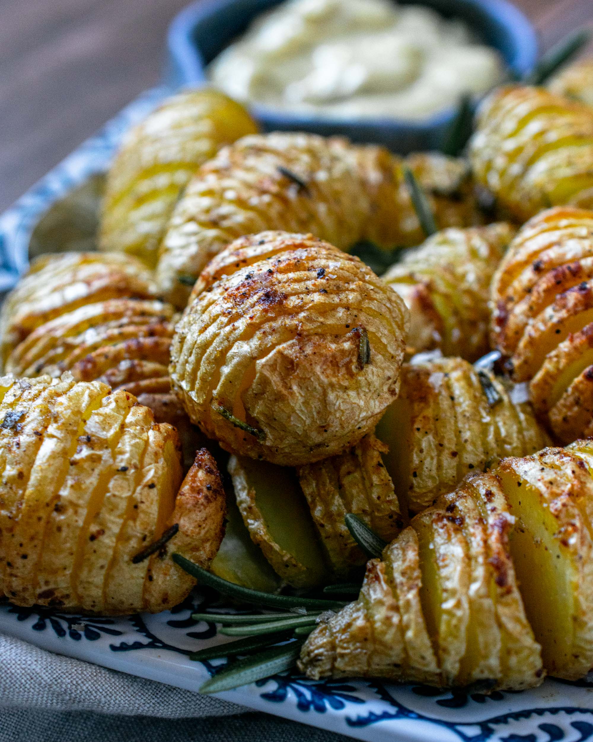 Mini Hasselback Potatoes - Apron & Whisk