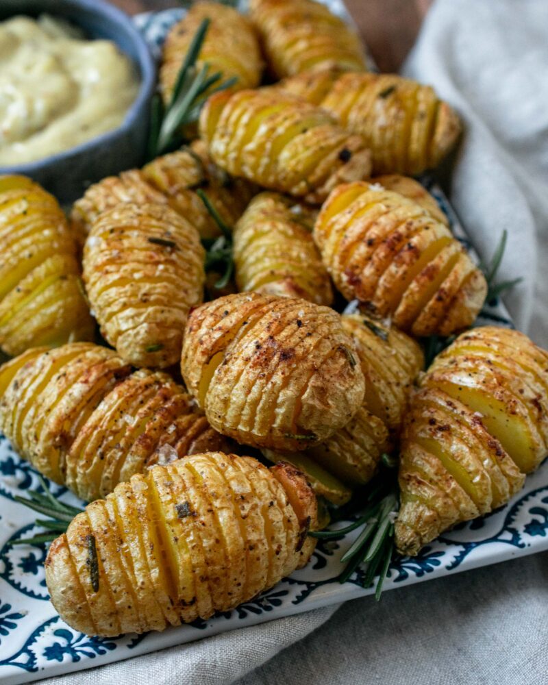 Mini Hasselback Potatoes - Apron & Whisk