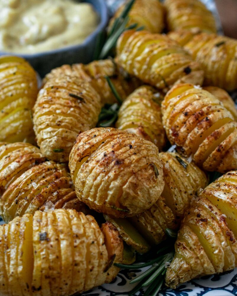Mini Hasselback Potatoes - Apron & Whisk