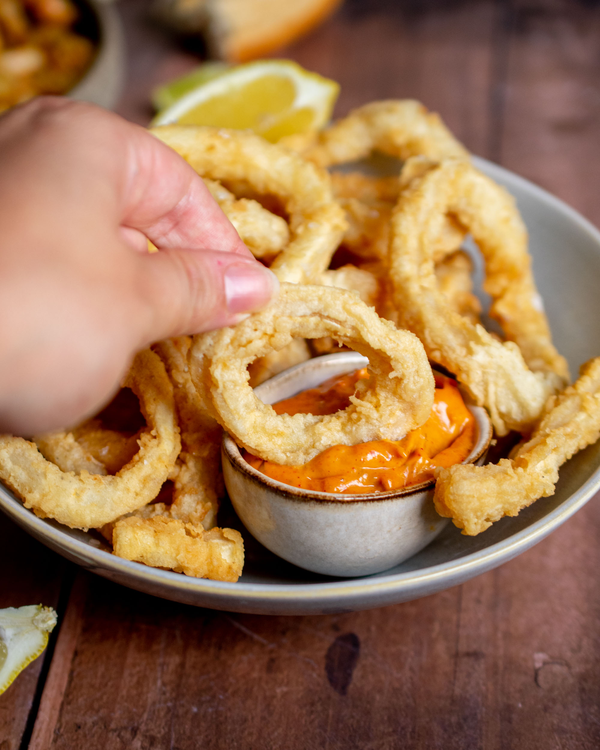 Easy Fried Calamari - Apron & Whisk
