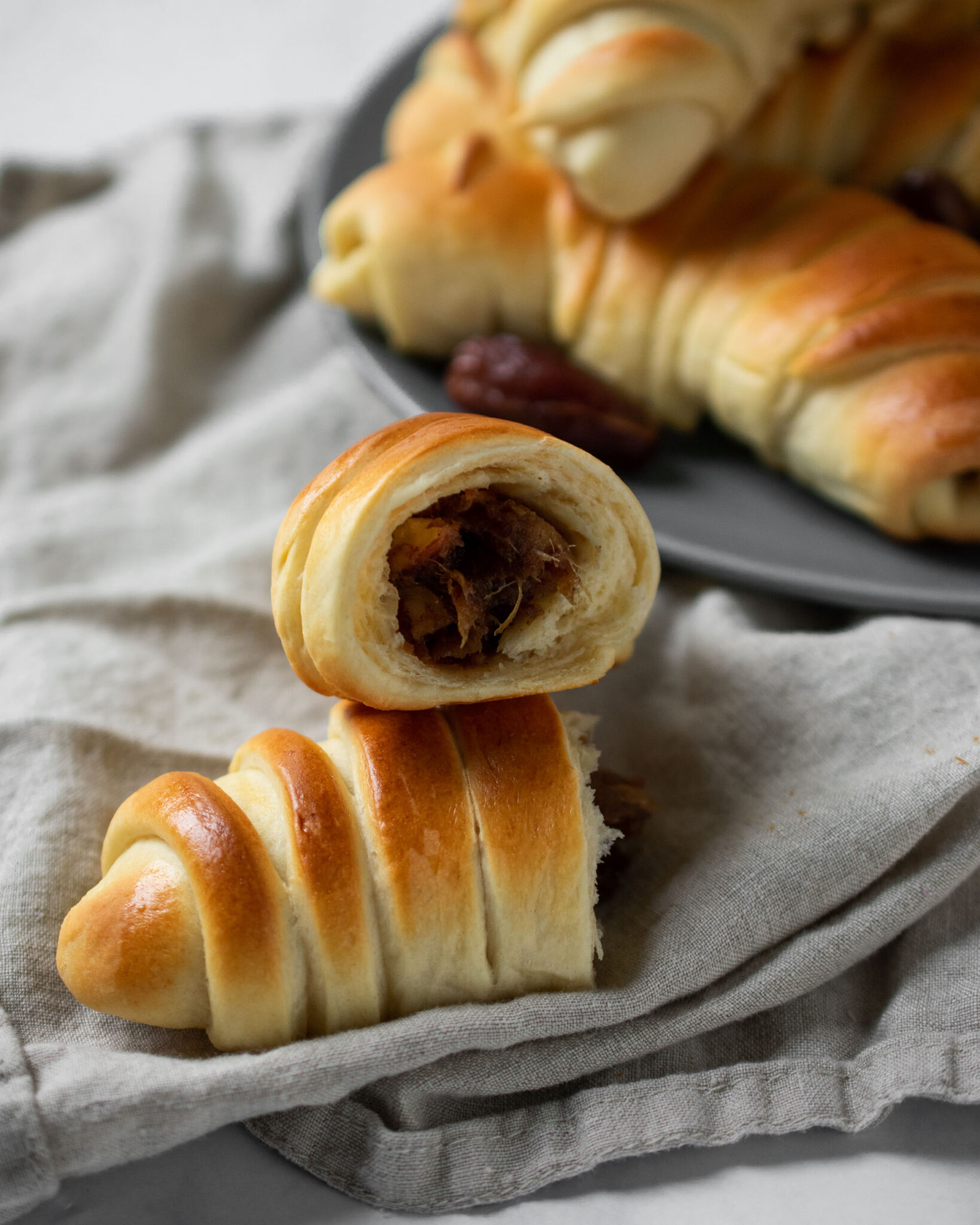 Imqaret Buns - Date Filled Sweet Buns - Apron & Whisk
