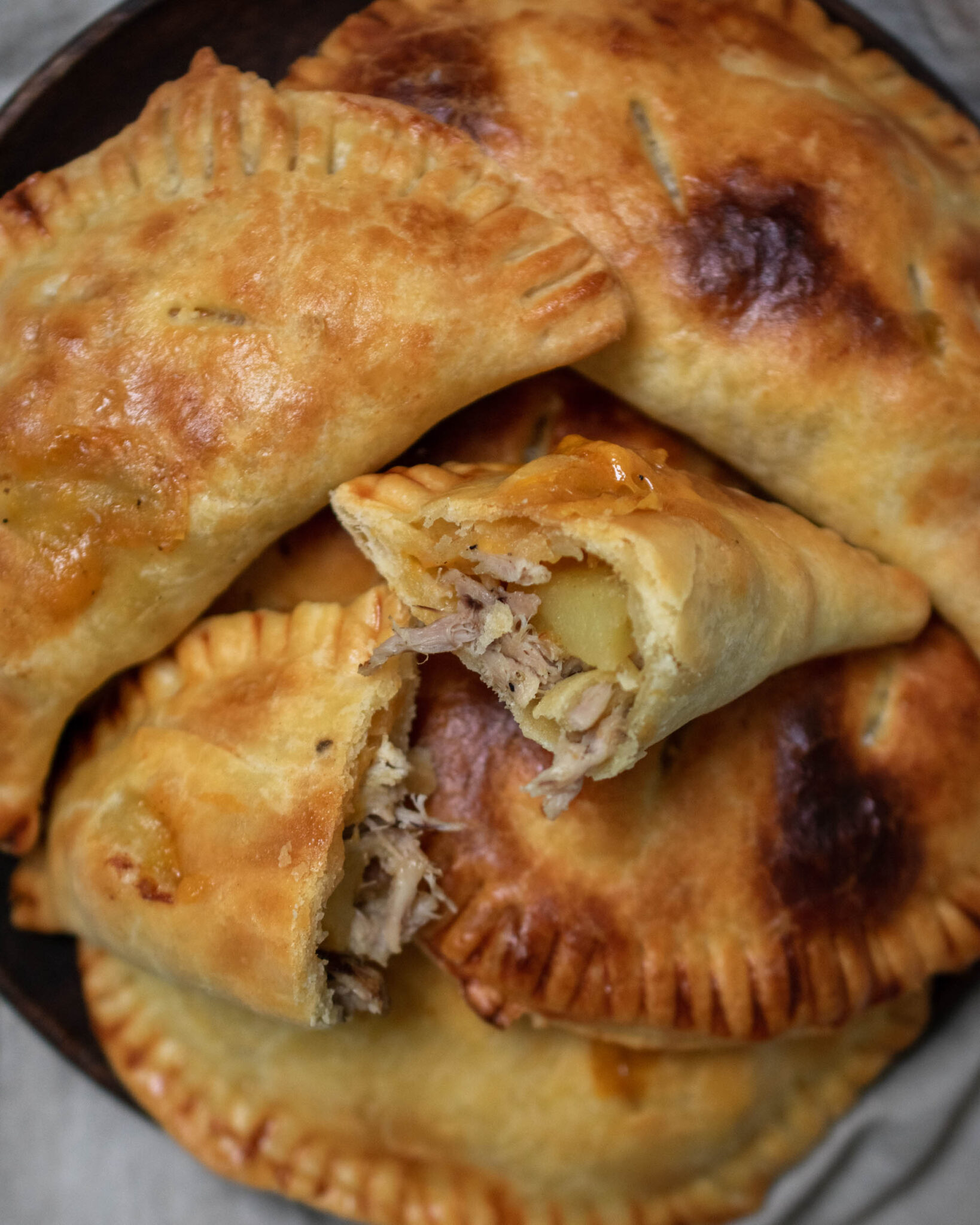 Pulled Rabbit Pies - Apron & Whisk