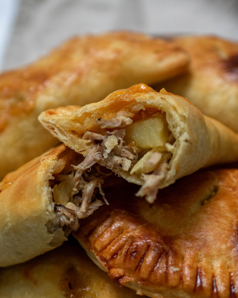 Pulled Rabbit Pies - Apron & Whisk