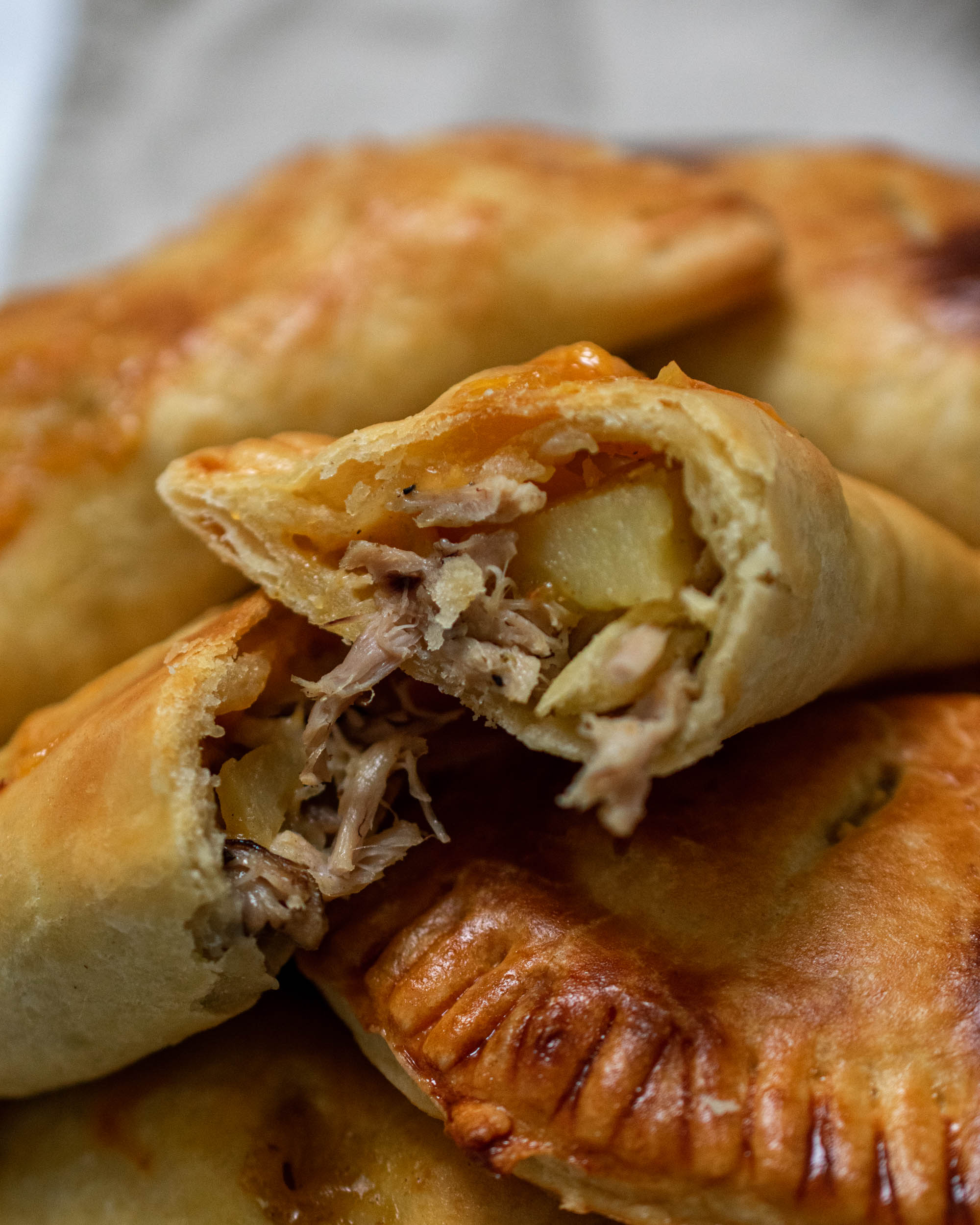 Pulled Rabbit Pies - Apron & Whisk