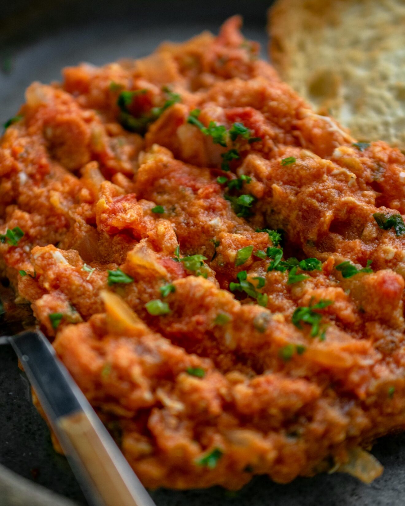 Balbuljata - Maltese Scrambled Eggs with Tomatoes - Apron & Whisk