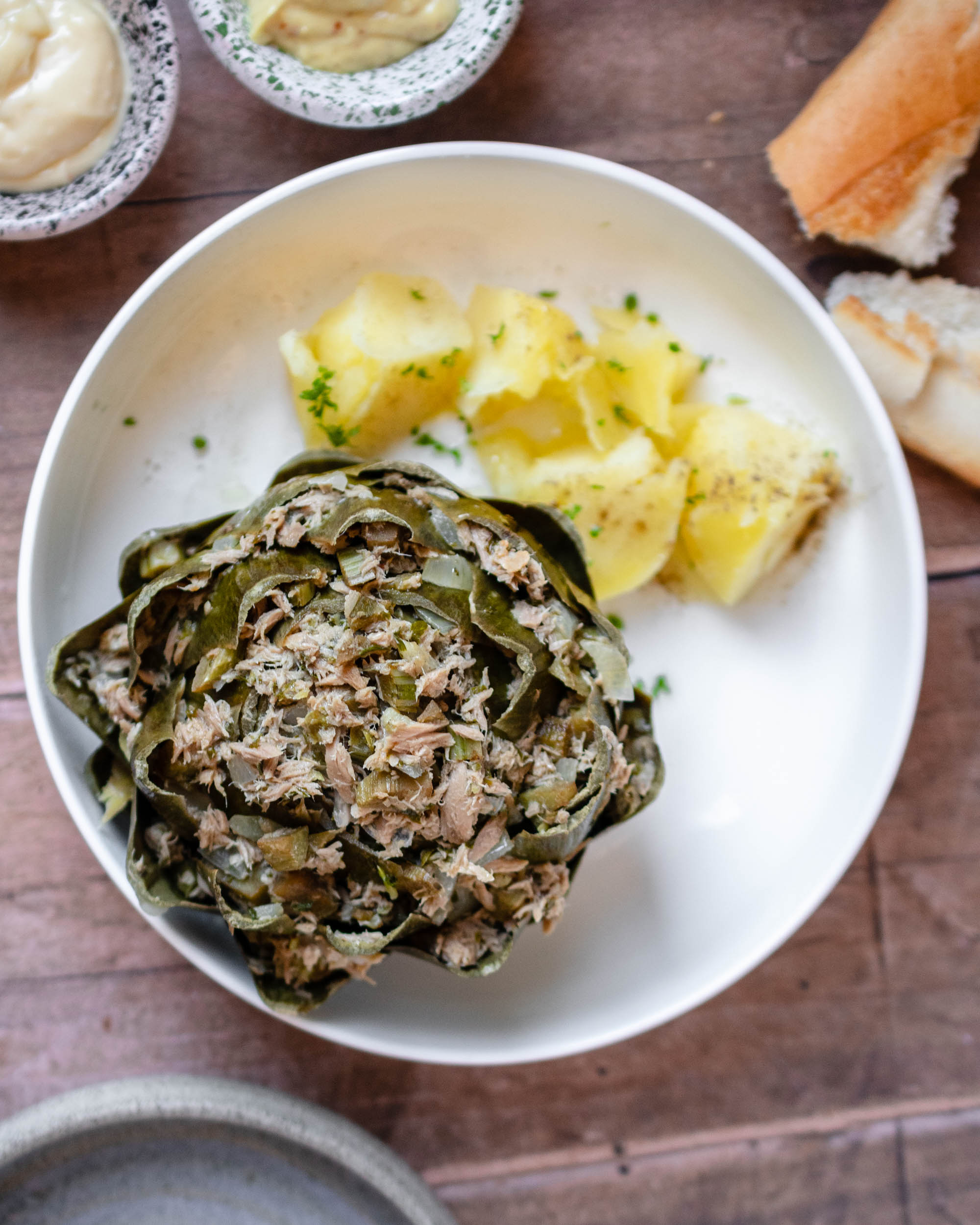 Qaqoċċ Mimli bit-Tonn taż-Żejt - Maltese Tuna Stuffed Artichokes ...