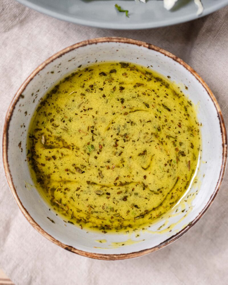 Mediterranean Cabbage Salad - Apron & Whisk