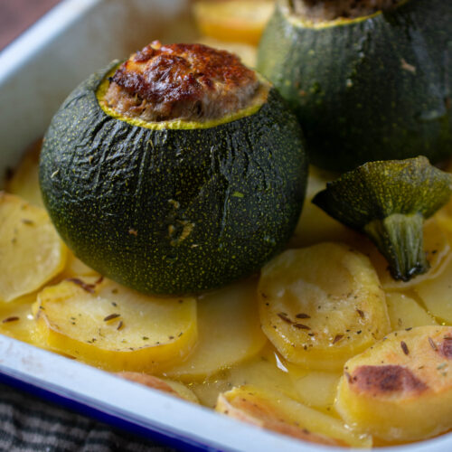 Qarabagħli Mimli fil-Forn - Maltese Baked Stuffed Marrows - Apron & Whisk