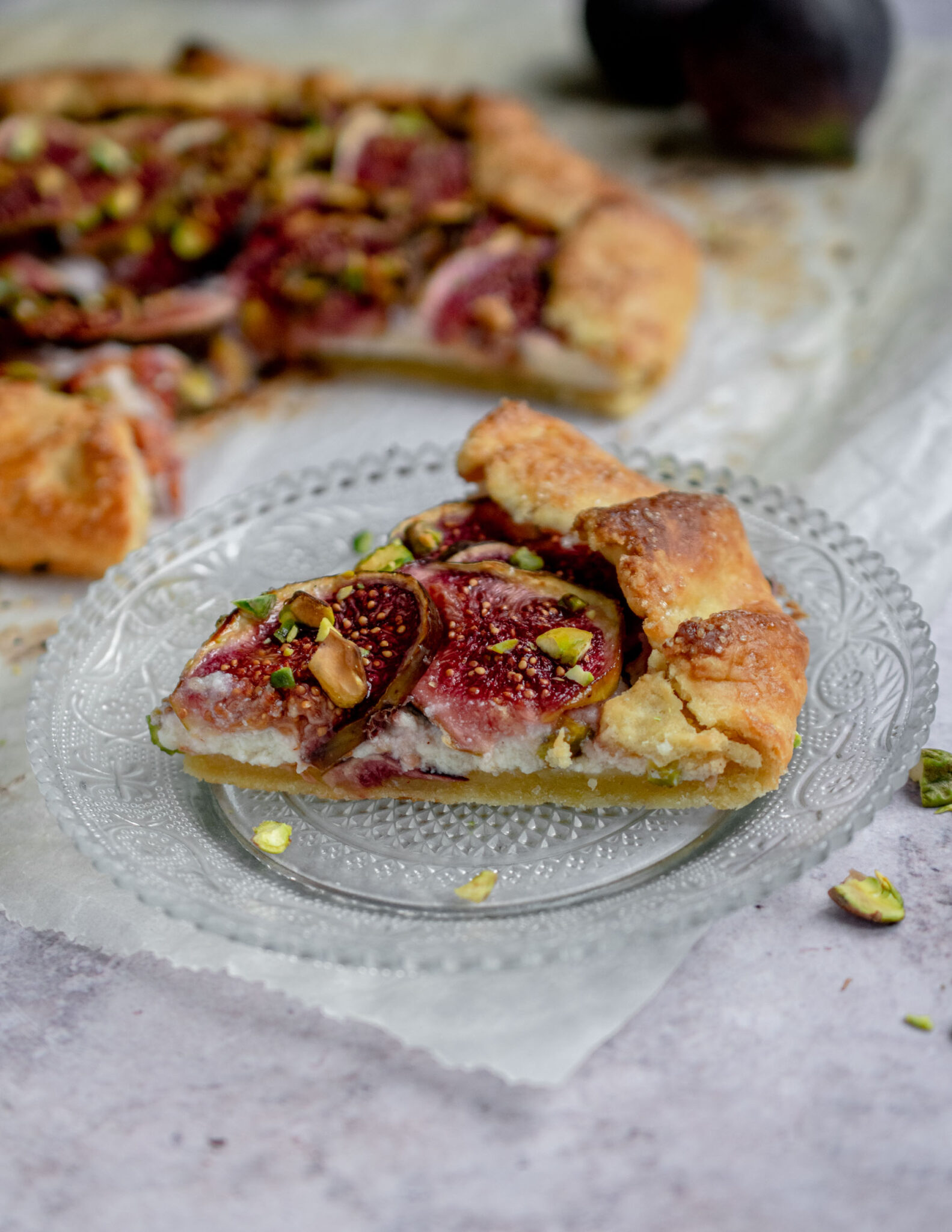 Honey Ricotta and Fig Galette - Apron & Whisk