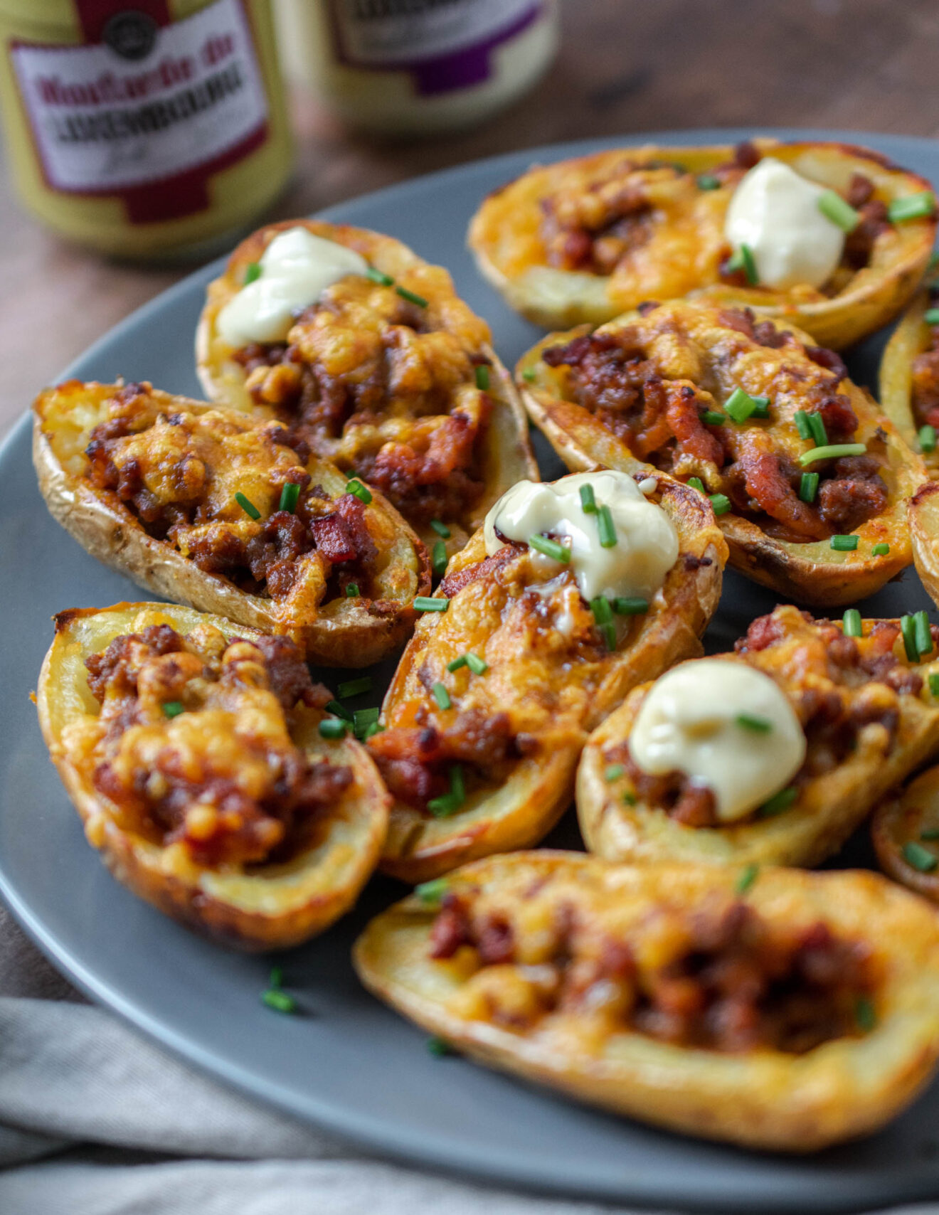 Loaded Potato Skins - Apron & Whisk