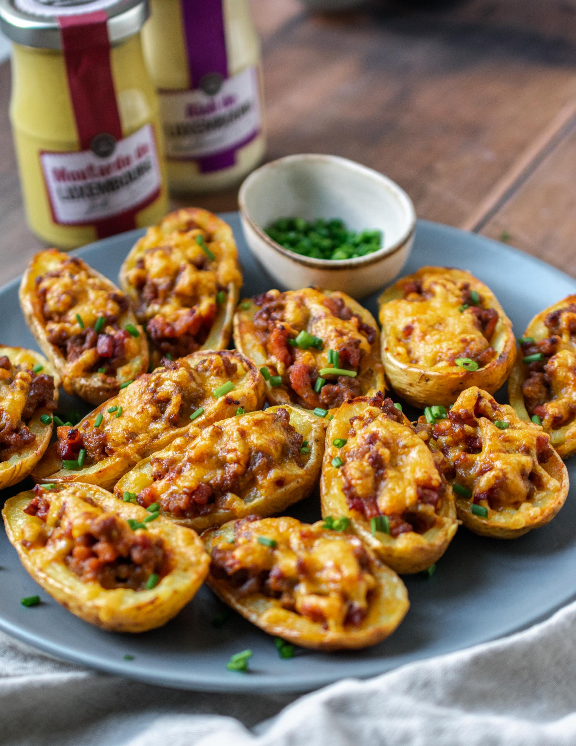 Loaded Potato Skins - Apron & Whisk