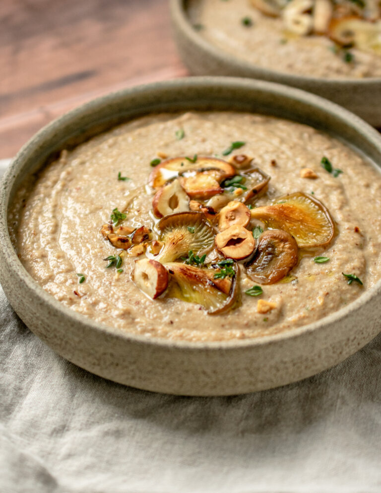 Mushroom and Hazelnut Soup - Apron & Whisk