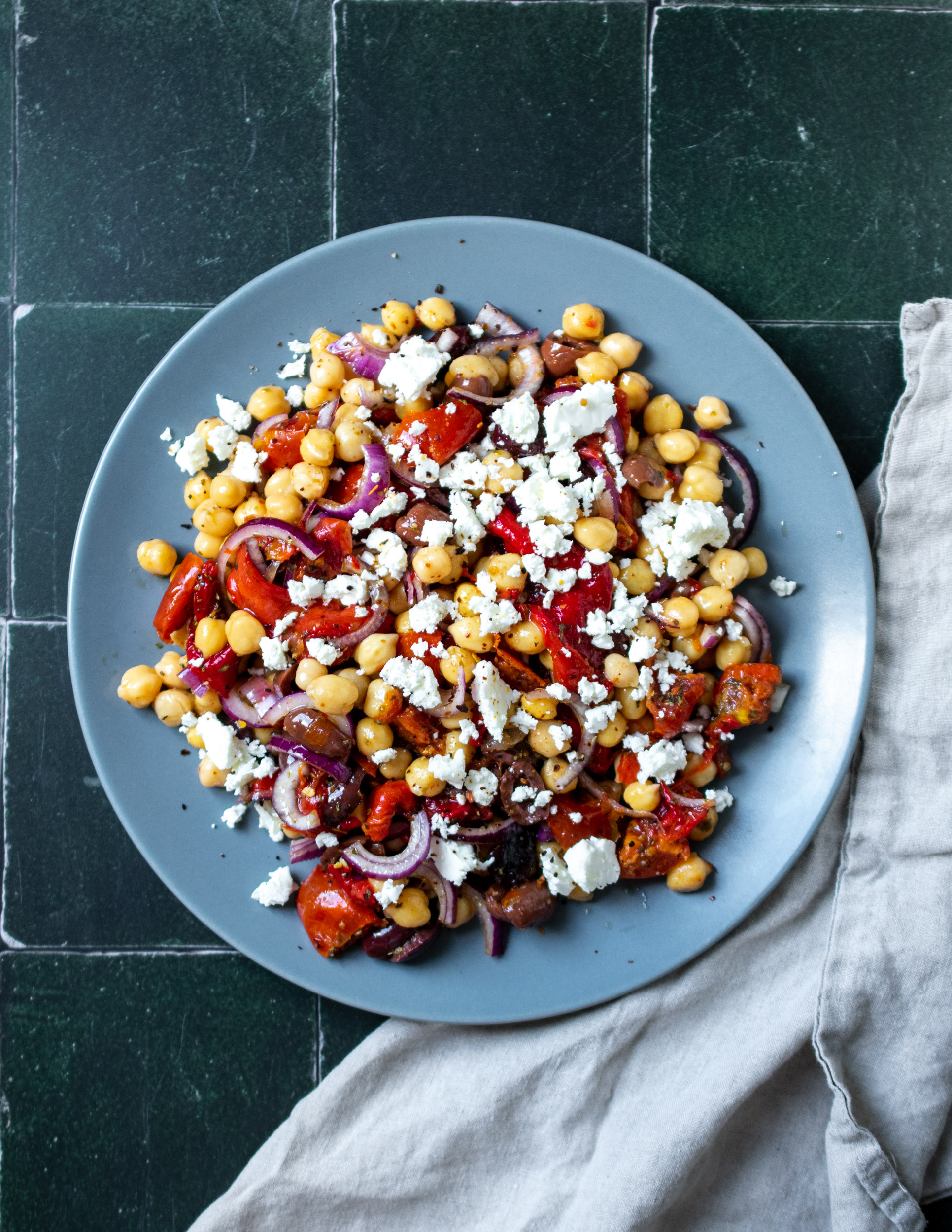 Mediterranean Red Salad - Apron & Whisk